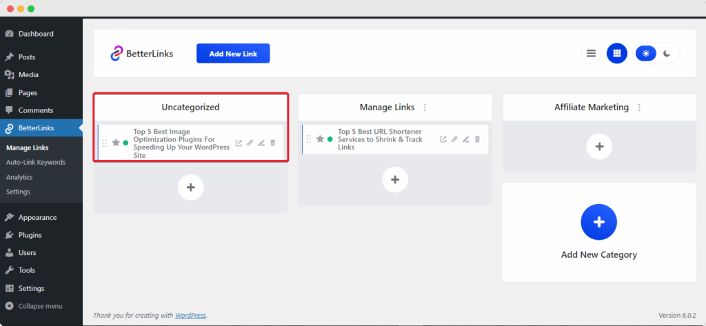 How To Manage Links In BetterLinks? - BetterLinks