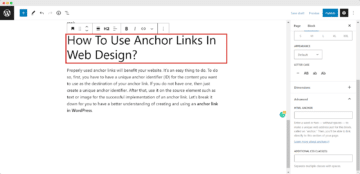 Basics Of Anchor Links And How To Use Them In Web Design