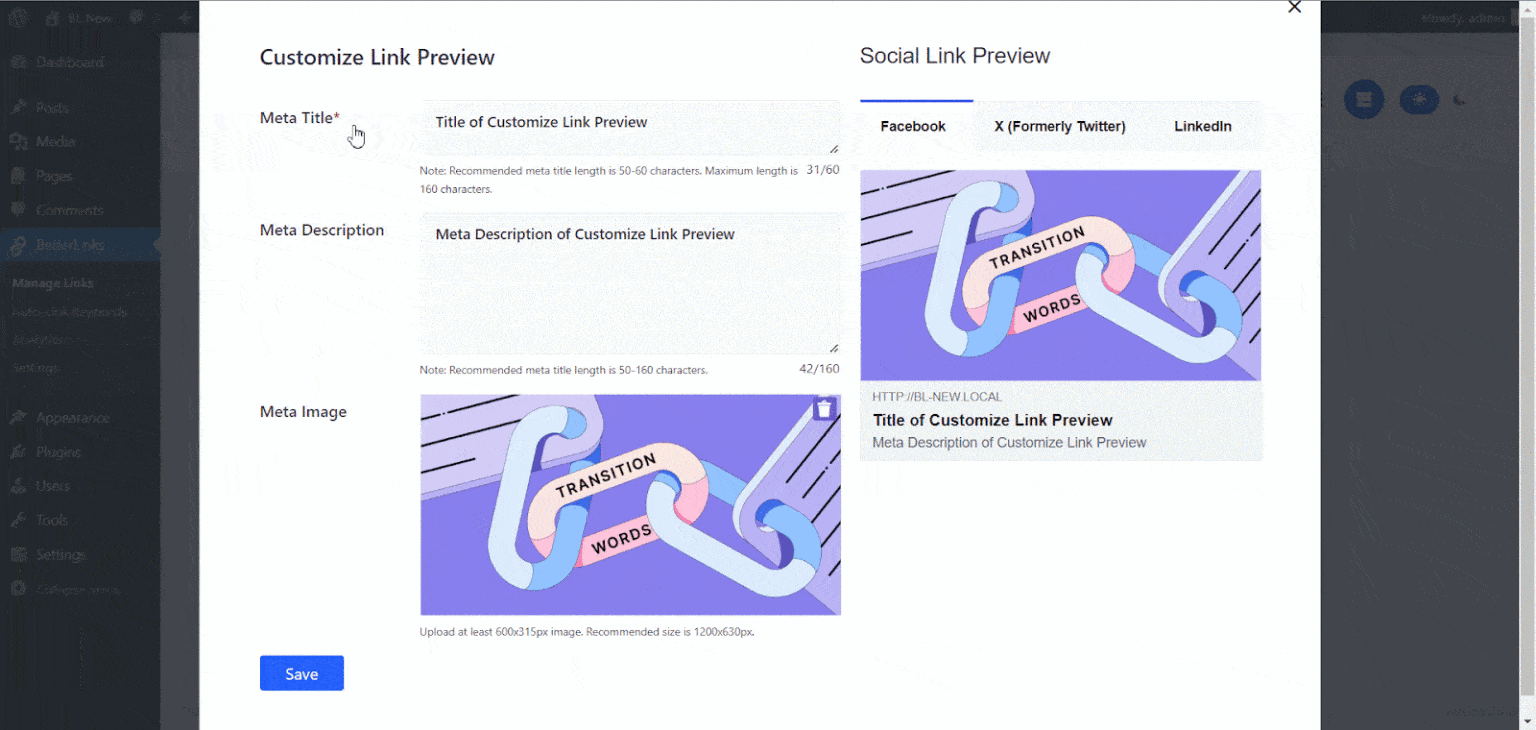 [New Feature] How To Easily Customize Link Previews In BetterLinks To ...